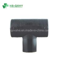 China Black Oxide Finish HDPE Electrofusion Reducing Tee PE Pipe Fitting for Infrastructure for sale
