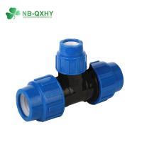 China Irrigation PP Compression Pipe Fitting Tee Varnish Paint Equal Tee Male Thread Tee for sale