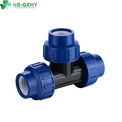 Cina Italia e Turchia Tipo Fitting tubo di plastica-riduttore di compressione Tee Fittings PP garantito in vendita