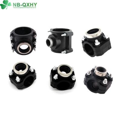 Cina Pn16 Pn10 Ossido nero di plastica PP Fittings di compressione Clamping sella per il campo di irrigazione in vendita
