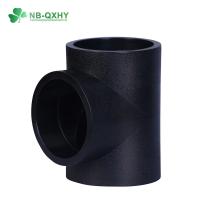 China Plastic Pipe Fitting Reducing Tee Equal Tee Butt Fusion HDPE Tee for Lateral 45deg for sale