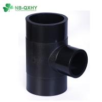 China Plastic Pipe Fitting Reducing Tee Equal Tee Butt Fusion HDPE Tee for Lateral 45deg for sale