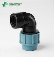 China Female Connection Light Blue Elbow Plastic Water Pipe Fitting with 100% Material for sale