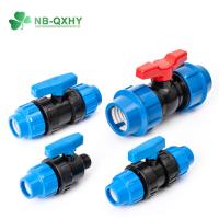 China PP Compression Fittings Plastic PP Union Coupling 90 Degree Tee for Irrigation System for sale