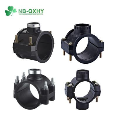 China Fittings de compressão de PP Prenda de sela para irrigação DIN BS padrão e design igual à venda