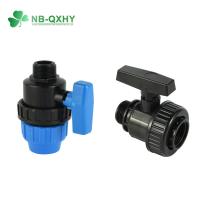 China NB-QXHY Plastic Pn16 PP Compression Fitting Fixed Ball Valve for Irrigation System for sale