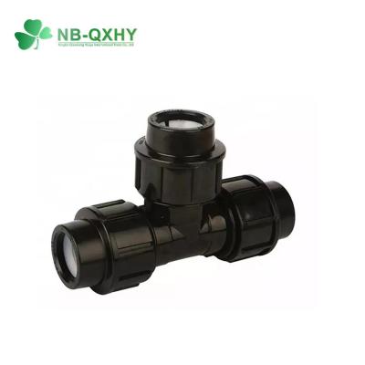 Cina Codice testa rotonda Pn10/12/16 Nero tubo di compressione in plastica PP con gomito per irrigazione in vendita