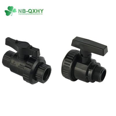 China Aanpassing Anti-UV Zwarte Kleur PP Compressie Pipe Fitting Adapter Koppeling voor Pn16 Te koop