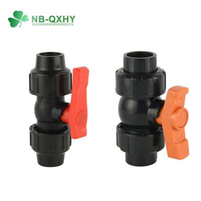 China Aanpassing Anti-UV Zwarte Kleur PP Compressie Pipe Fitting Adapter Koppeling voor Pn16 Te koop