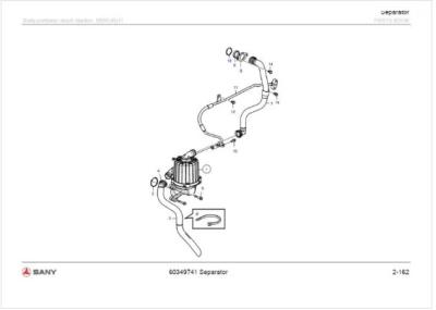 China High Efficiency Oil Water Separation Filter Assembly Sany Reach Stacker Parts Automated for sale