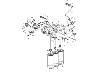 China Silver 52609076 Penta Oil Pressure Sensor for sale