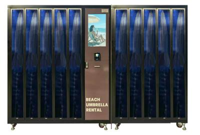 China Smart Double-Unit Beach Umbrella Rental Vending Machine for Resorts, Hotels & Theme Parks for sale