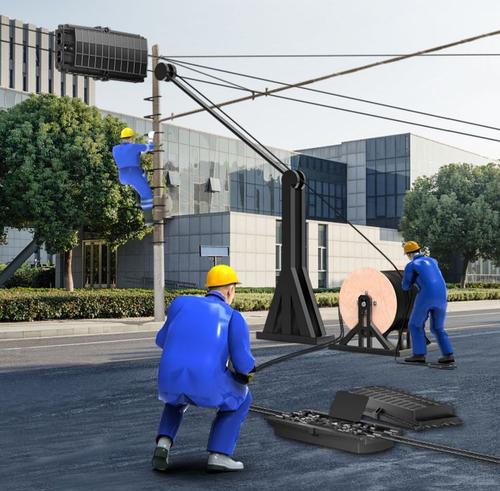 D Type Fiber Optic Splice Closure in application