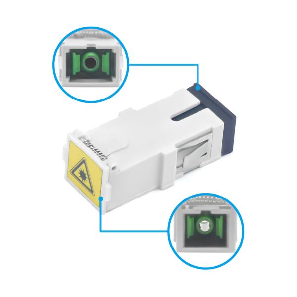 Quality Low Insertion Loss Telecommunications Fiber Optic SC Adaptor with Flip Auto for sale