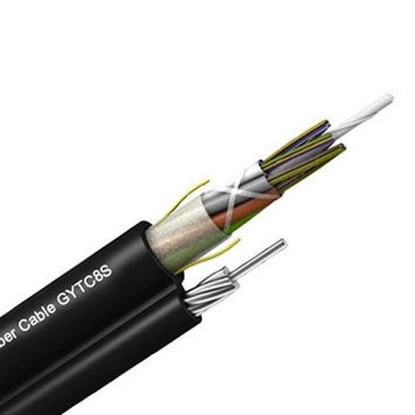 Quality Self-supporting Aerial Fiber Optic Cable GYTC8A with PE Jacket from Outdoor for sale