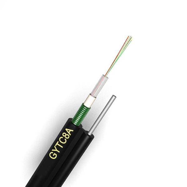 Quality Self-supporting Aerial Fiber Optic Cable GYTC8A with PE Jacket from Outdoor for sale