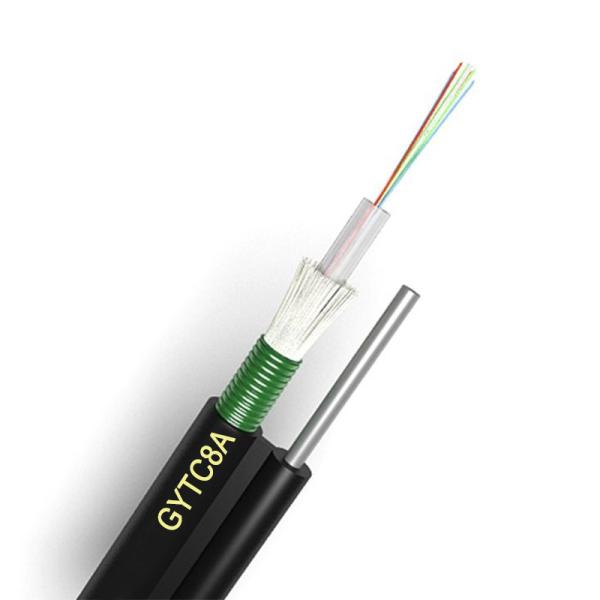 Quality Self-supporting Aerial Fiber Optic Cable GYTC8A with PE Jacket from Outdoor for sale