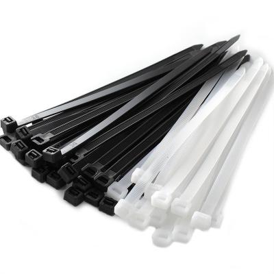 China Self-locking 100pcs Nylon Cable Ties for UV Resistant Cable Tile PA66 Material Outlet for sale