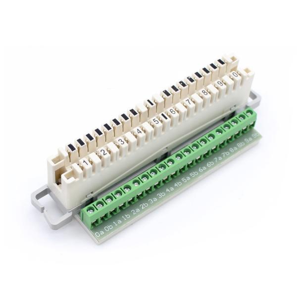 Quality 20 Pins Screw Terminal Block Krone Lsa Disconnection Module Content 1 pcs for sale