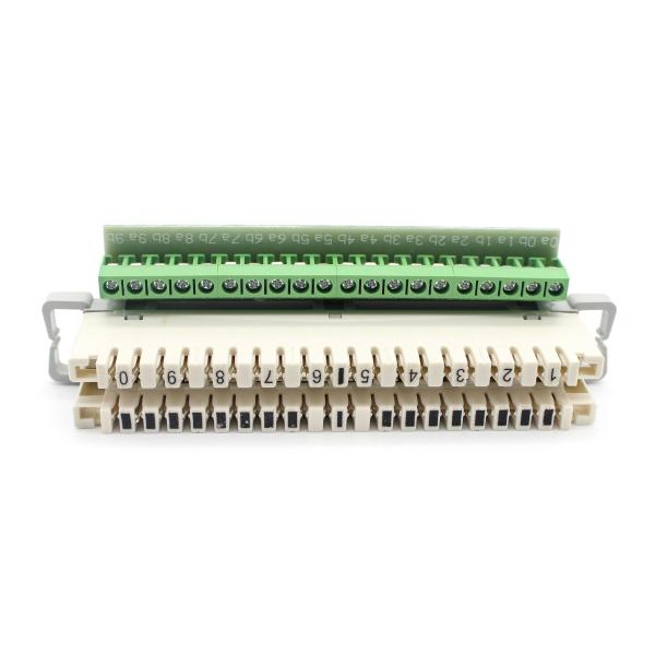 Quality 20 Pins Screw Terminal Block Krone Lsa Disconnection Module Content 1 pcs for sale