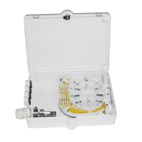 Quality 8 Cores Port Fiber Optic Distribution Box for Outdoor Steel Tube Type Plc for sale