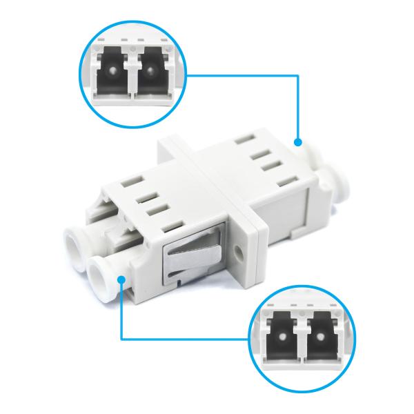 Quality Loading Test ≥ 70 N and Insertion Loss 0.2dB Fiber Optic LC/PC Duplex Adapter for sale