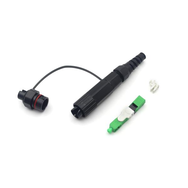 Quality SC/APC Waterproof Fast Connector for Wired LAN Network Adapter Footprint 36mm x 36mm for sale