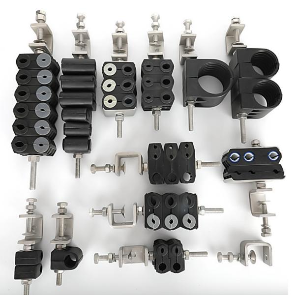 Quality Black Finish 304 Stainless Steel Double Hole Fiber Cable Hangers RF 1/2