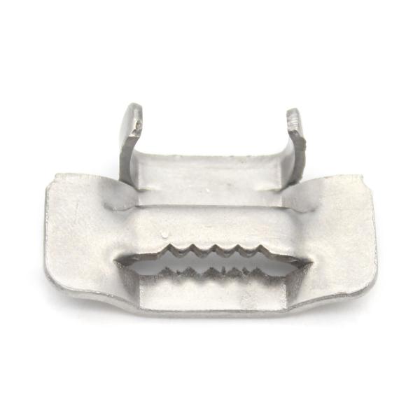 Quality Stainless Steel 1/4 Inch Width*0.12 mm Thickness 100 Pcs Pack Ear-lock Banding Strap Buckle for sale