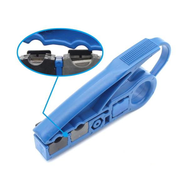 Quality Bule One Piece Construction Two Blades Model Coax Coaxial Cable Cutter Stripper for sale