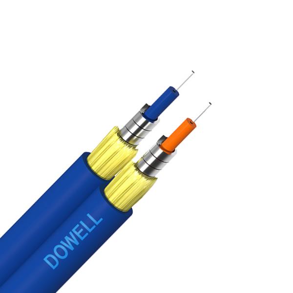 Quality FTTH Duplex Armored Fiber Optic Cable with High Tensile Strength For Indoor for sale