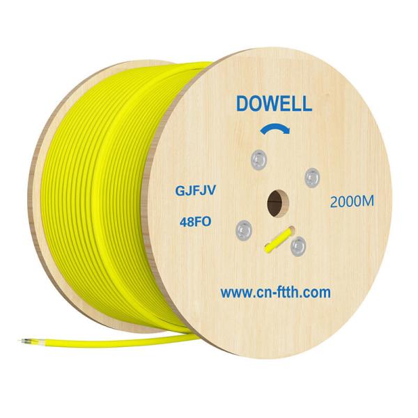 Quality LSZH Waterproof Multi Purpose Fiber Optic Breakout Cable GJFJV For Lan Network for sale