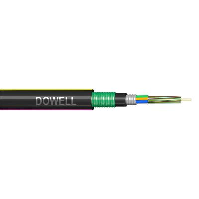 Quality Armored Single Mode Fiber Optic Cable GYFTA53 2 18 24 36 120 132 Cores for sale