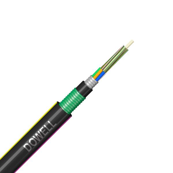 Quality Armored Fiber Optic Cable Single Mode 8 Cores Underground Fiber Optic Cable for sale
