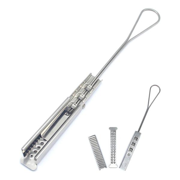 Quality Easy to Install Fiber Drop Wire Clamp for FTTH Protecting Telephone Drop Wire for sale