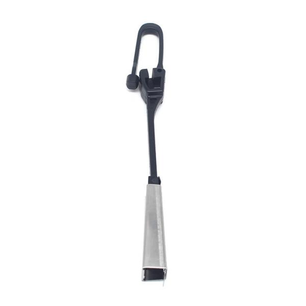 Quality Fiber Drop Wire Suspension Clamp Flat Wedge shaped securing Galvanised for sale