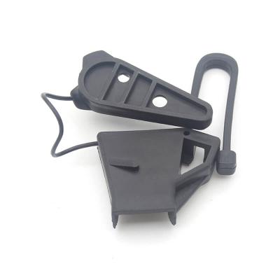China Outdoor Single Suspension Cable Clamp Flat Drop Cable Clamp Thermoplastic Handle for sale