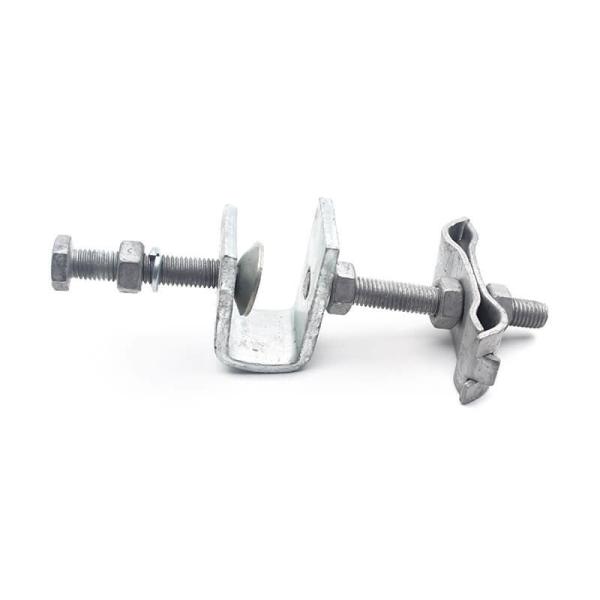 Quality Galvanized Steel Down Lead Clamp Metal ADSS For Pole And Tower for sale