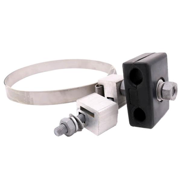 Quality ADSS OPGW Type Down Lead Clamp On Pole Tower 9-20mm Size 1.2M Length for sale