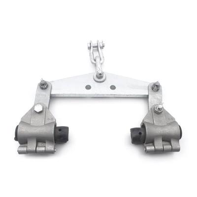 China Long Span Double ADSS Anchor Clamp Reliable Double Suspension for sale