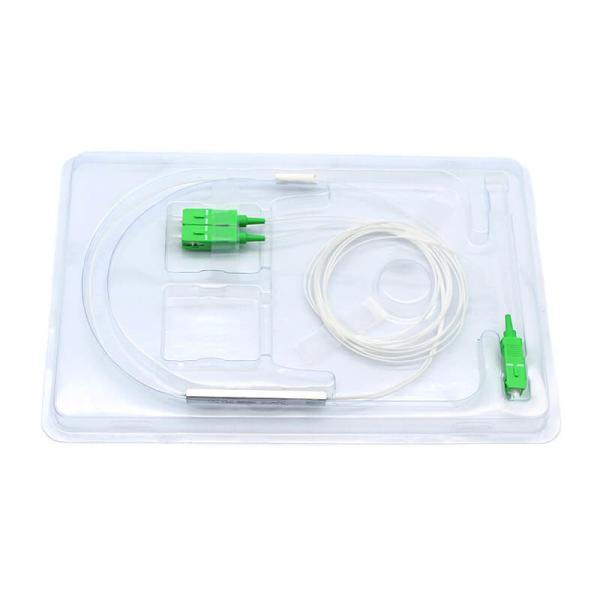 Quality 1X2 1X4 1X8 1X16 1X32 Mini Type PLC Splitter with SC UPC SC APC Connector for for sale