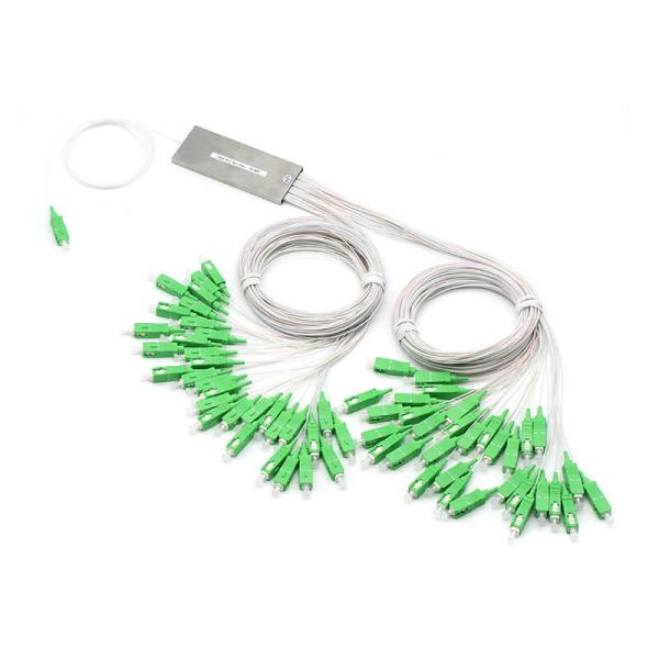 Quality 1X64 Mini Plc Splitter 1x4 Fiber Splitter With LSZH G657A1, G657A2 Fiber for sale