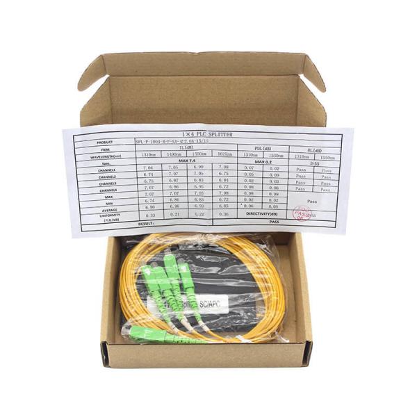 Quality Customized Fiber Optic Plc Splitter 1*4 1*8 1*16 1*32 1*64 PVC for sale