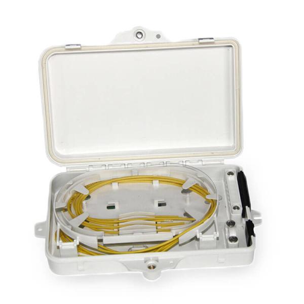 Quality 8F/8Port/8 Core Outdoor Fiber Optic Box with TYCO Adapter and PP Glass Fiber for sale