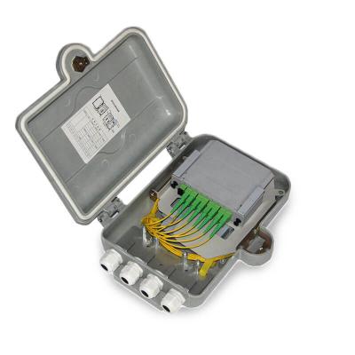 Quality Outdoor PC ABS Case Fiber Optic Splitter Distribution box 8 Cores for sale