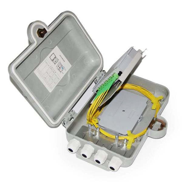 Quality Outdoor PC ABS Case Fiber Optic Splitter Distribution box 8 Cores for sale