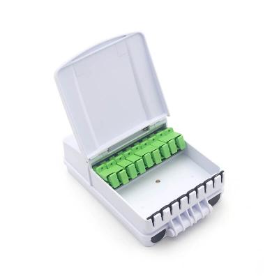 China FTTH 8 Ports optical fiber distribution box Plastic for sale