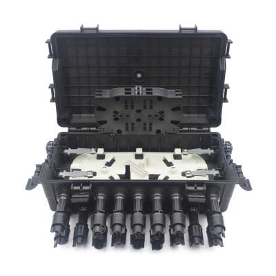 Quality 16F Black Outdoor Fiber Optic Box with TYCO Adapter for sale