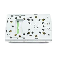 China 2 Ports FTTH Wall Box Indoor Optical Outlet With SC Simplex LC Duplex Adapters for sale