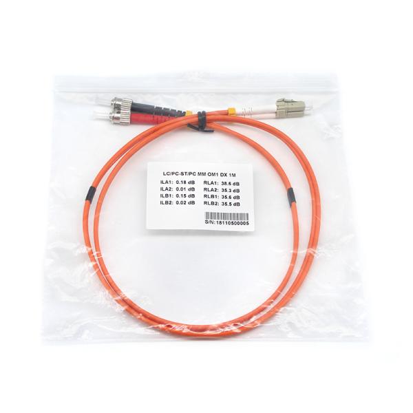 Quality OM1 Fiber Optic Patch Cord FTTH CE Certificated APC Single Mode for sale
